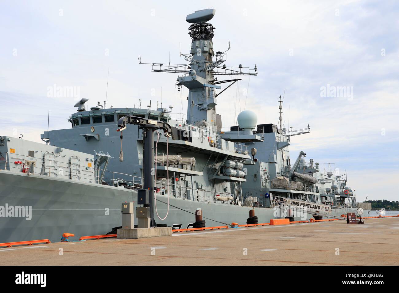Oslo 20220723.The English frigate HMS Portland visits Oslo. Photo: Tor ...