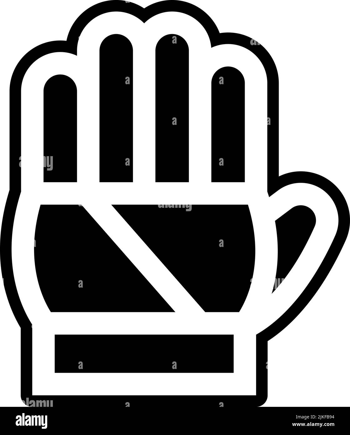 gloves icon black vector illustration Stock Vector Image & Art - Alamy