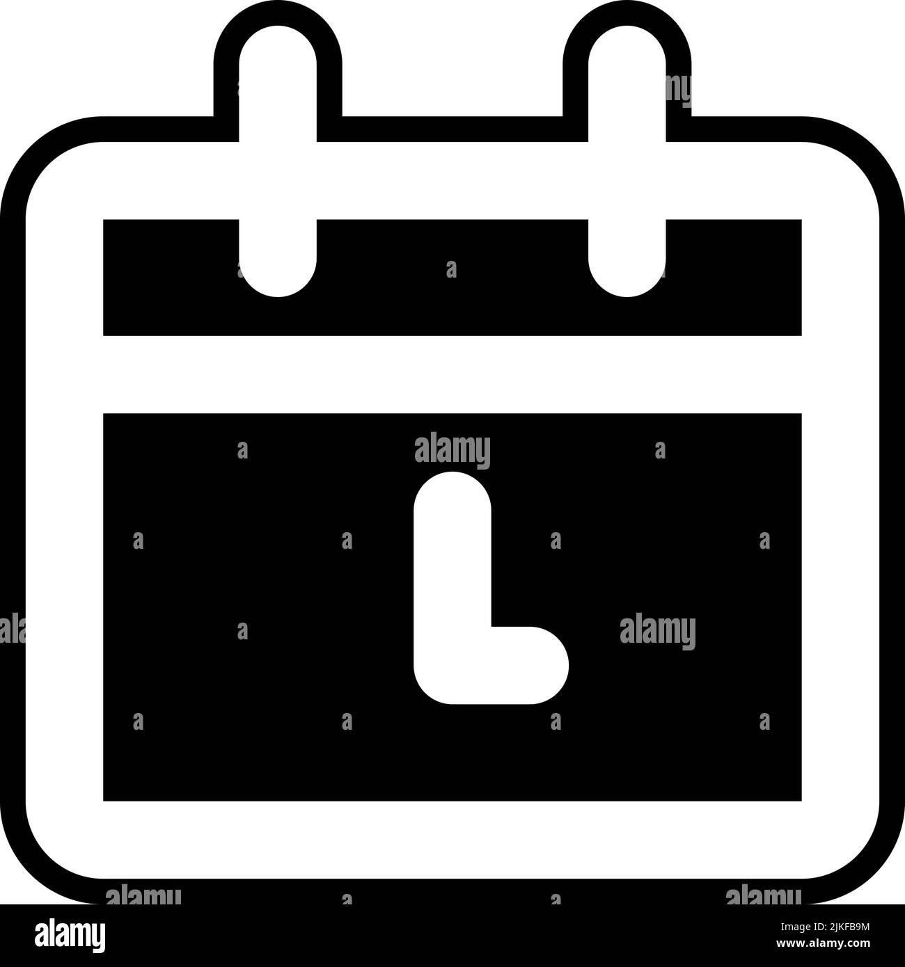 clock icon black vector illustration Stock Vector Image & Art - Alamy