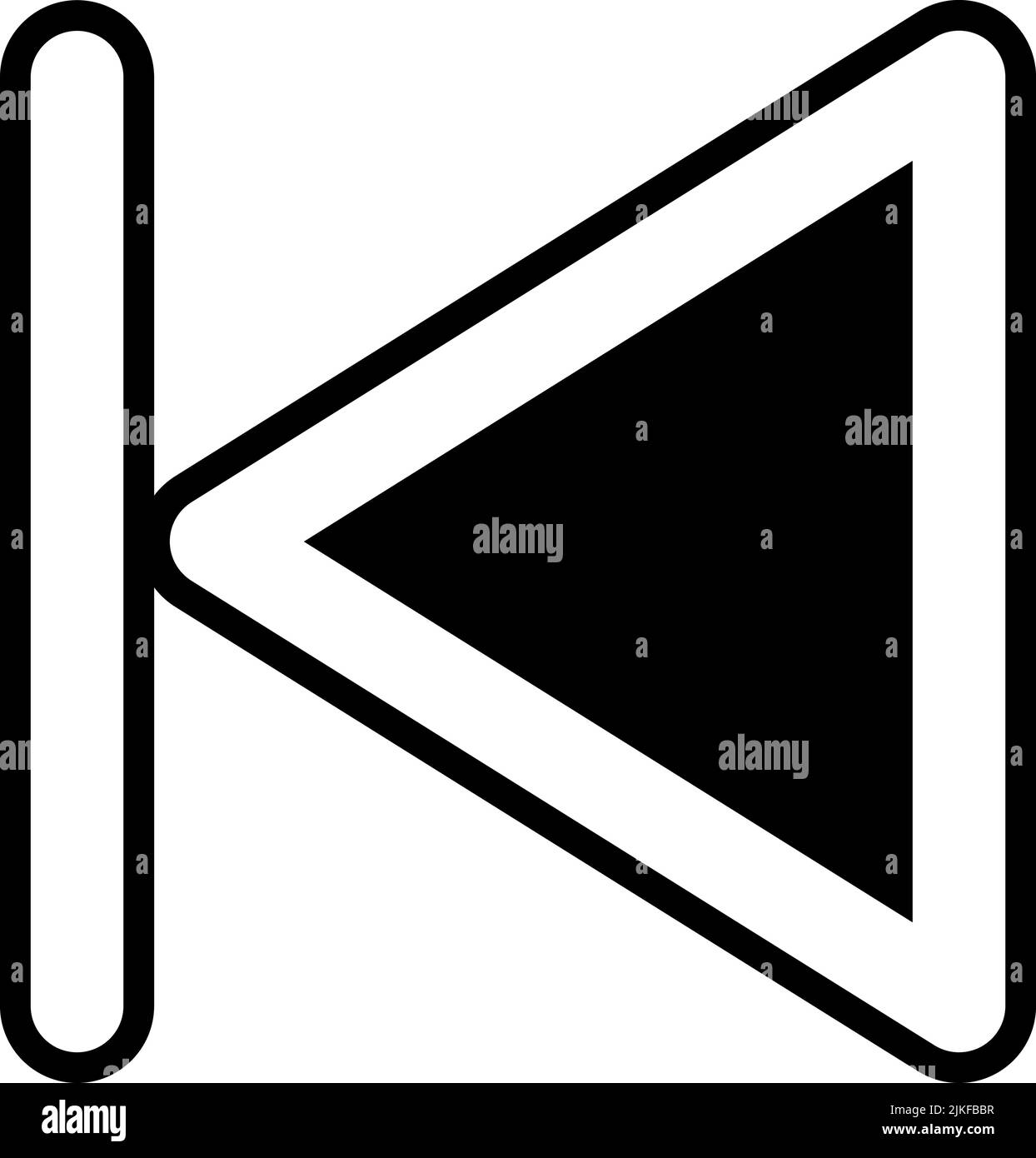 previous icon black vector illustration Stock Vector Image & Art - Alamy