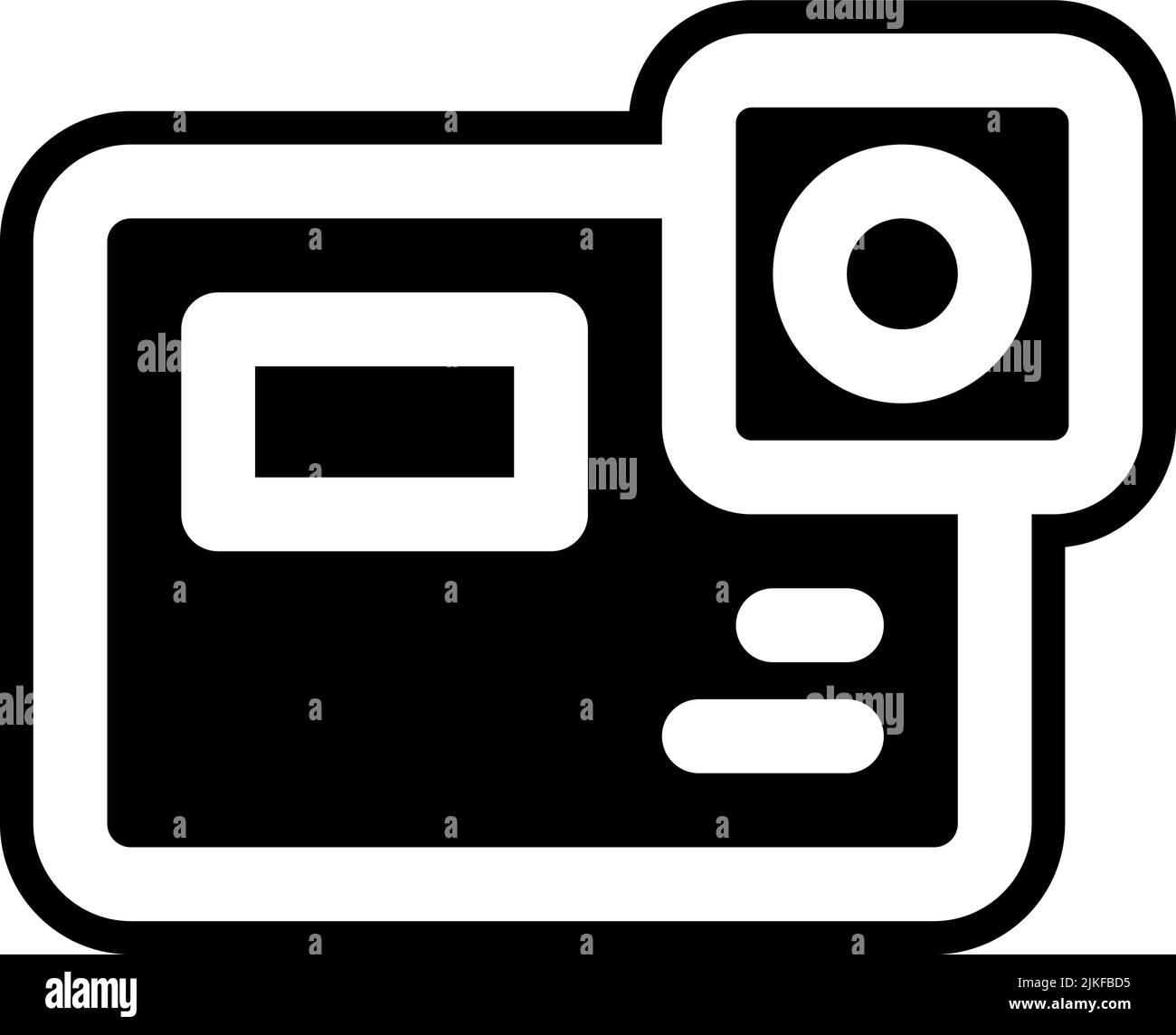 action camera icon black vector illustration Stock Vector Image & Art ...