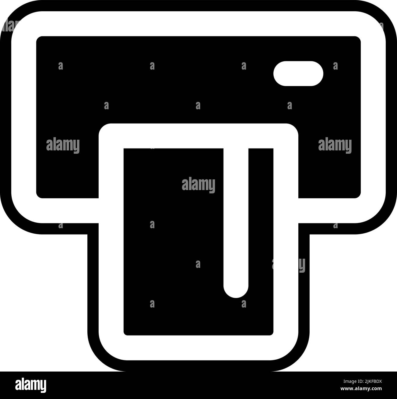 atm icon black vector illustration Stock Vector Image & Art - Alamy
