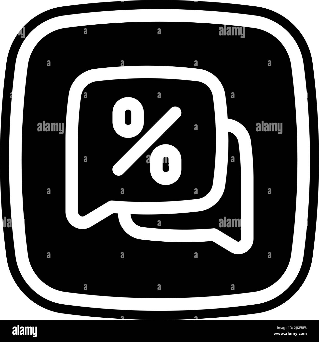 chat icon black vector illustration Stock Vector Image & Art - Alamy
