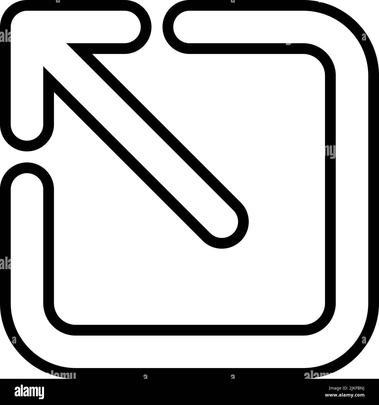 fullscreen icon black vector illustration Stock Vector Image & Art - Alamy