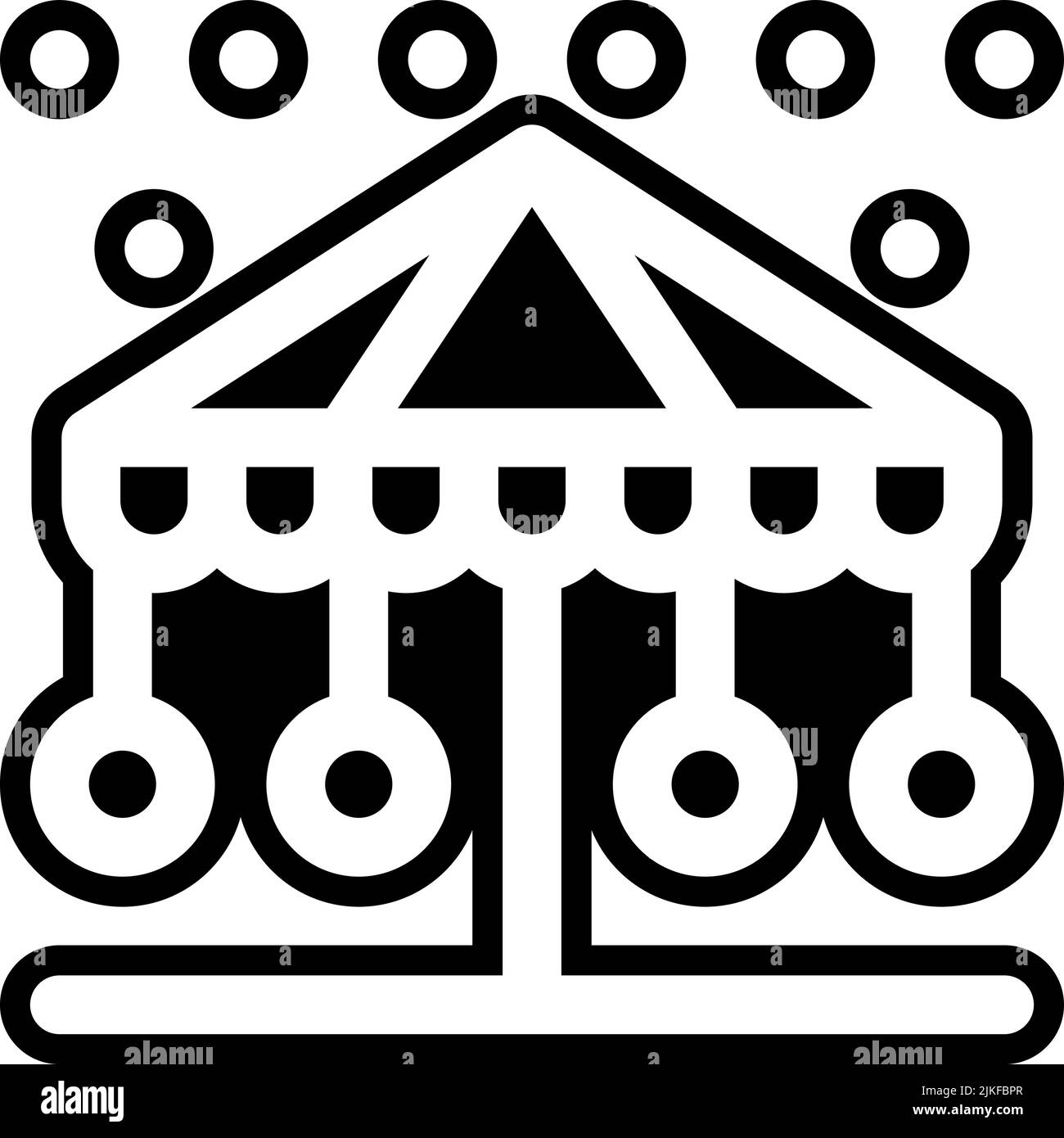 carousel icon black vector illustration Stock Vector Image & Art - Alamy