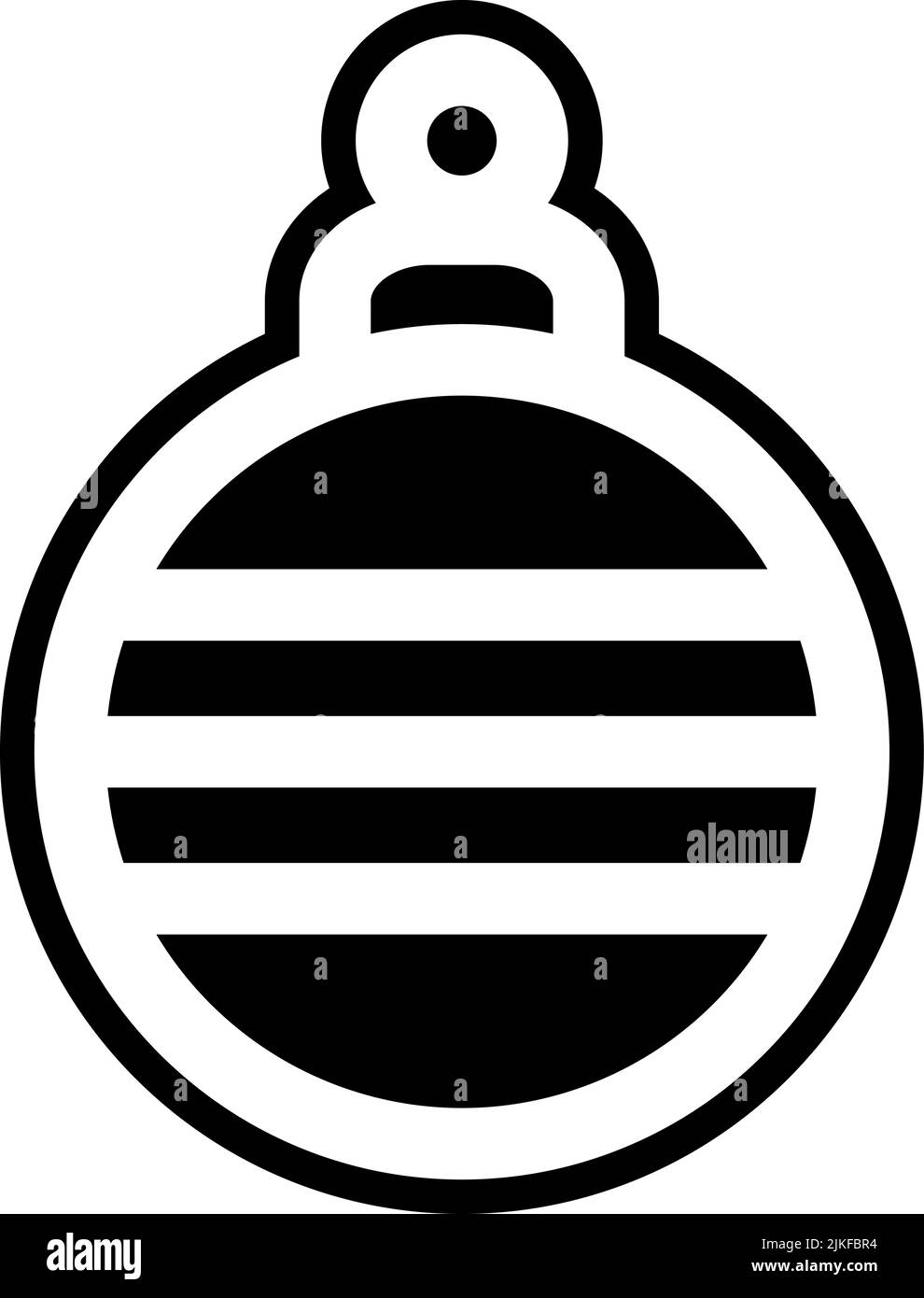bauble icon black vector illustration Stock Vector Image & Art - Alamy