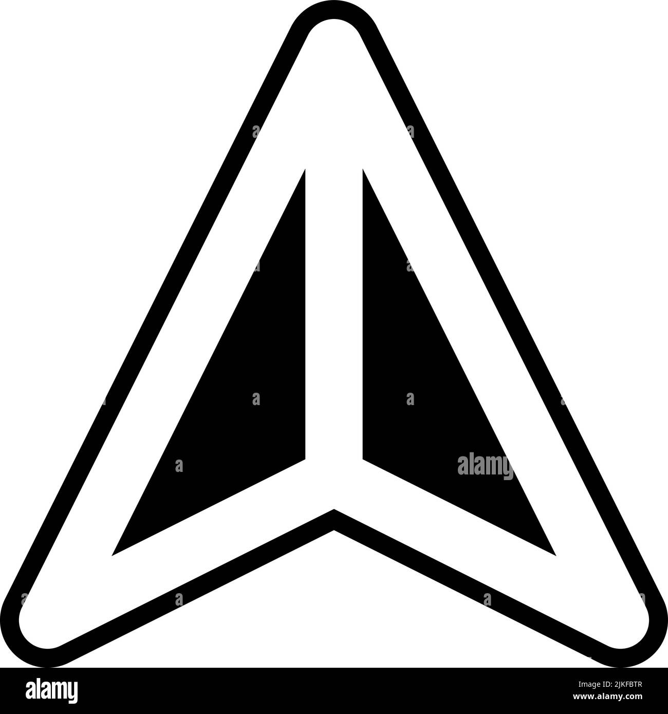 navigation icon black vector illustration Stock Vector Image & Art - Alamy