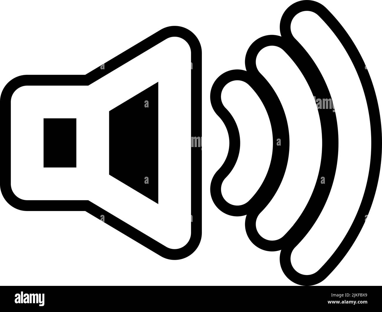 volume icon black vector illustration Stock Vector Image & Art - Alamy
