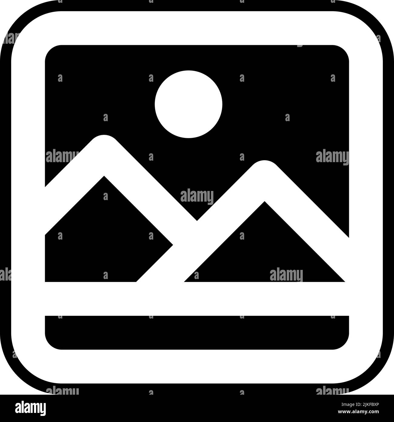 gallery icon black vector illustration Stock Vector Image & Art - Alamy
