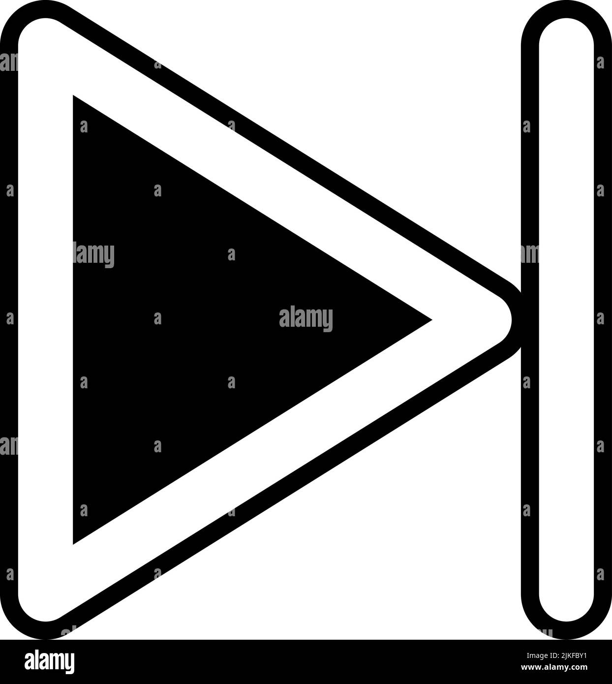 next icon black vector illustration Stock Vector Image & Art - Alamy