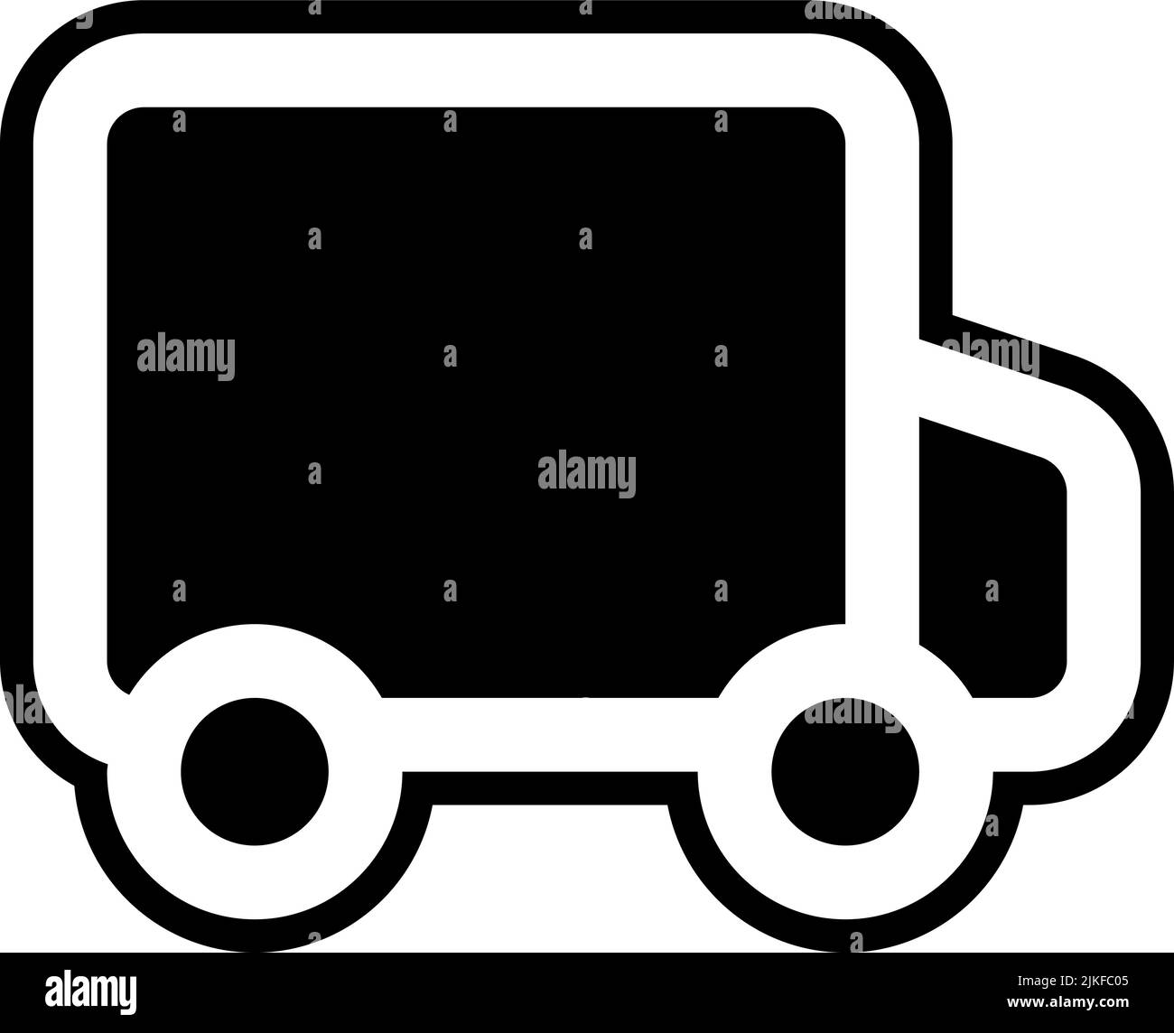 shipping and delivery icon black vector illustration Stock Vector Image ...