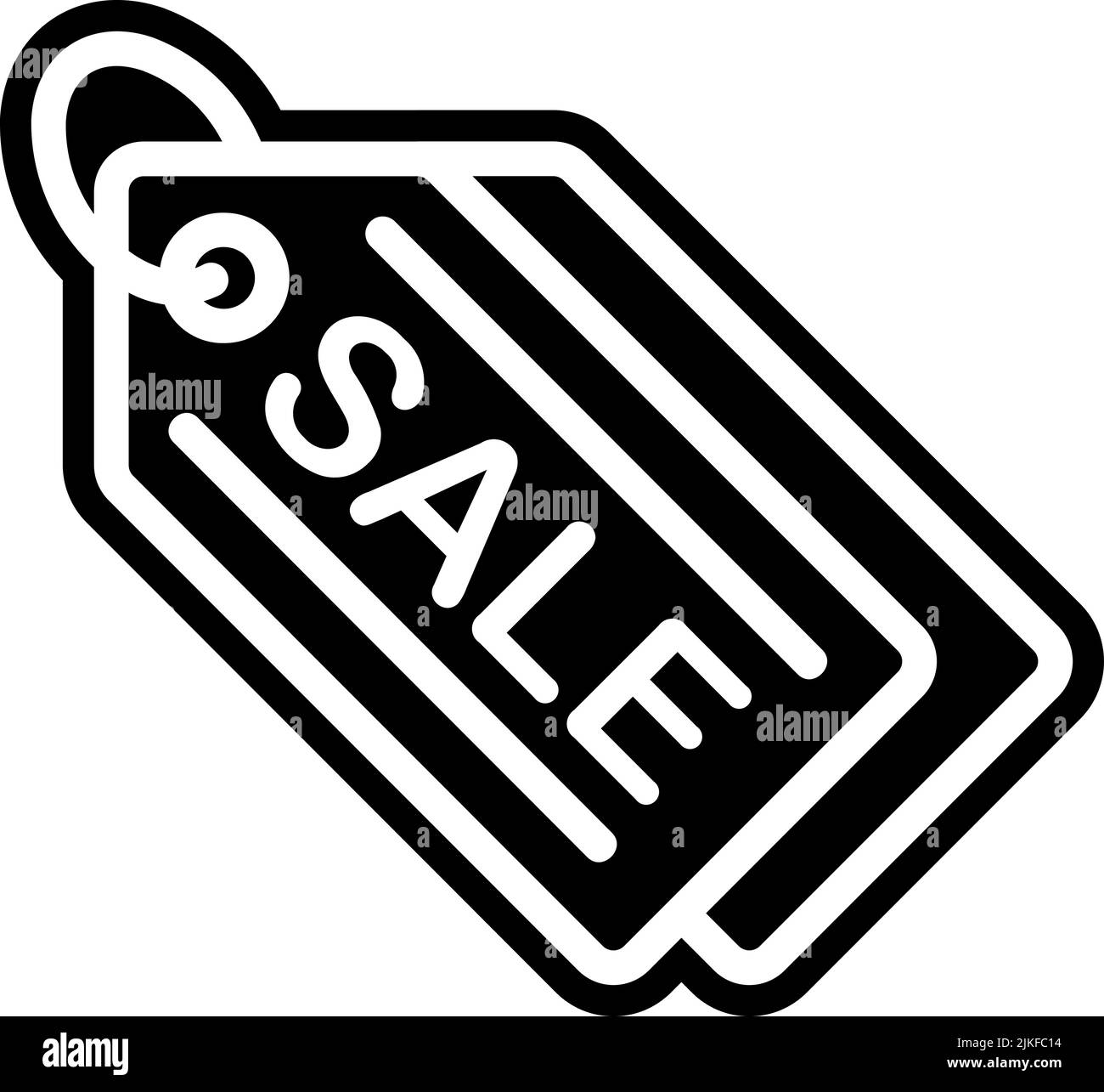 sale tag icon black vector illustration Stock Vector Image & Art - Alamy