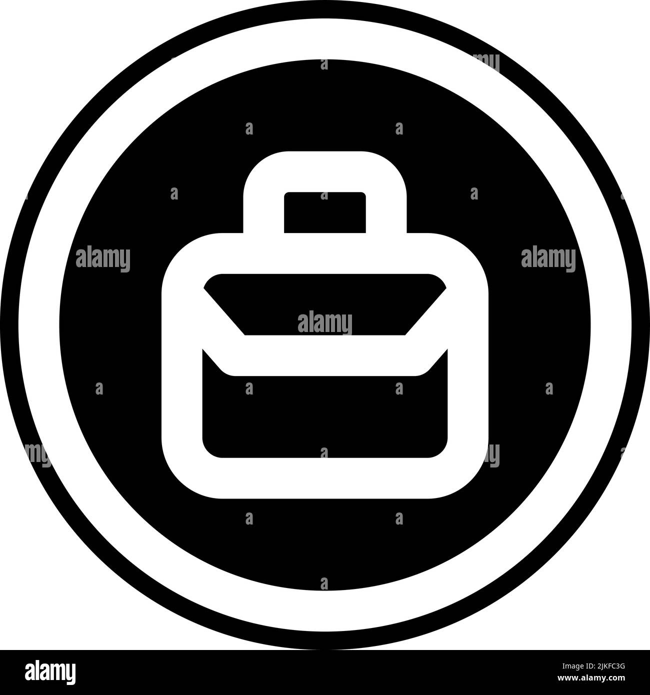 job icon black vector illustration Stock Vector Image & Art - Alamy