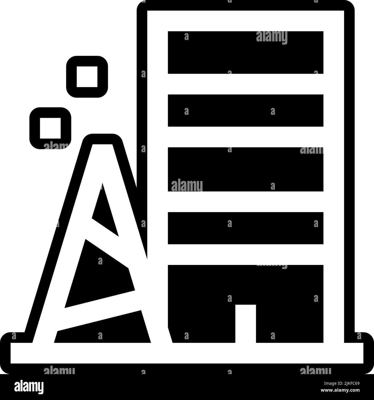 building icon black vector illustration Stock Vector Image & Art - Alamy