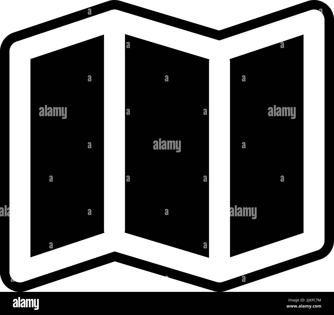 maps icon black vector illustration Stock Vector Image & Art - Alamy