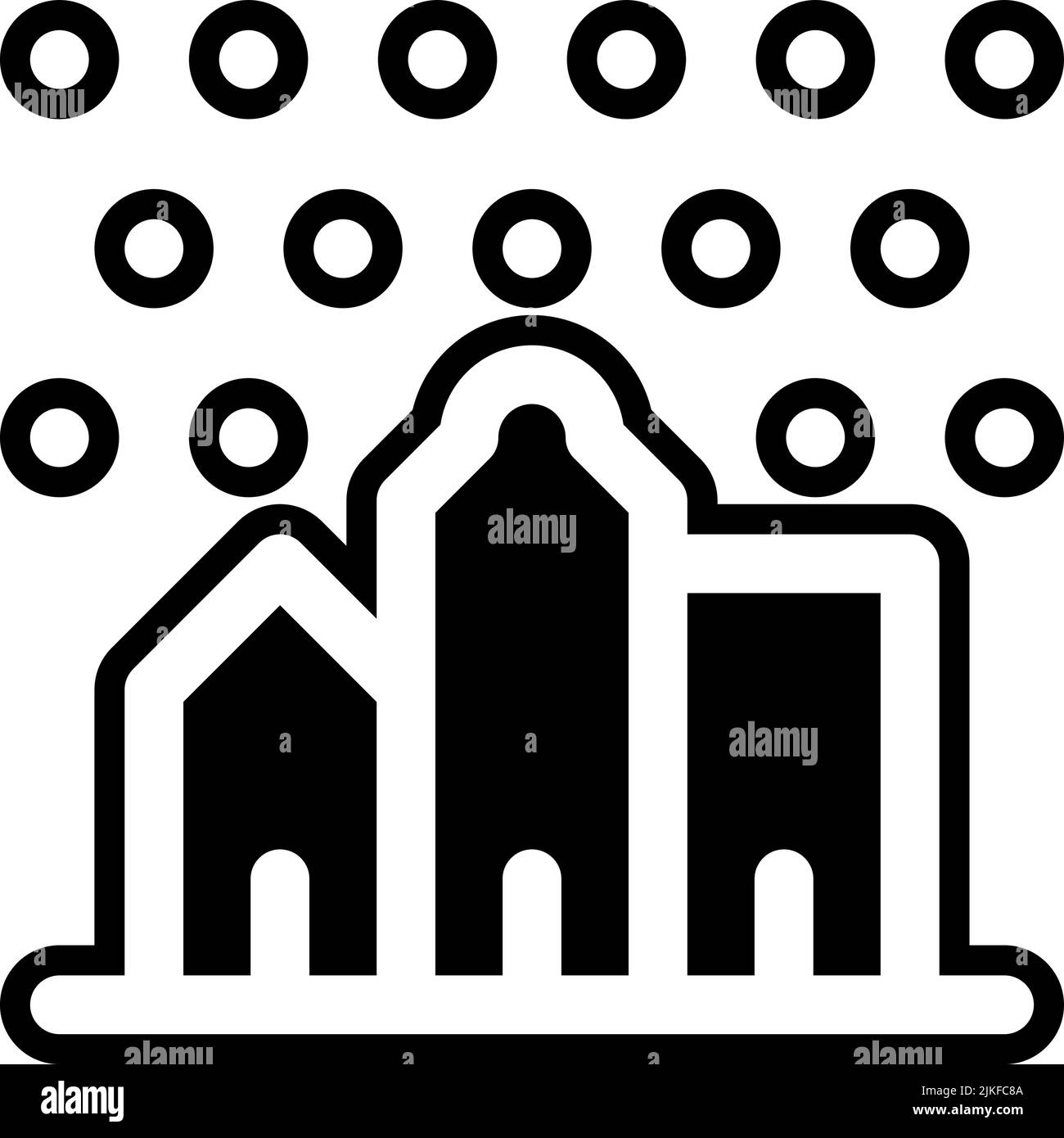 town icon black vector illustration Stock Vector Image & Art - Alamy