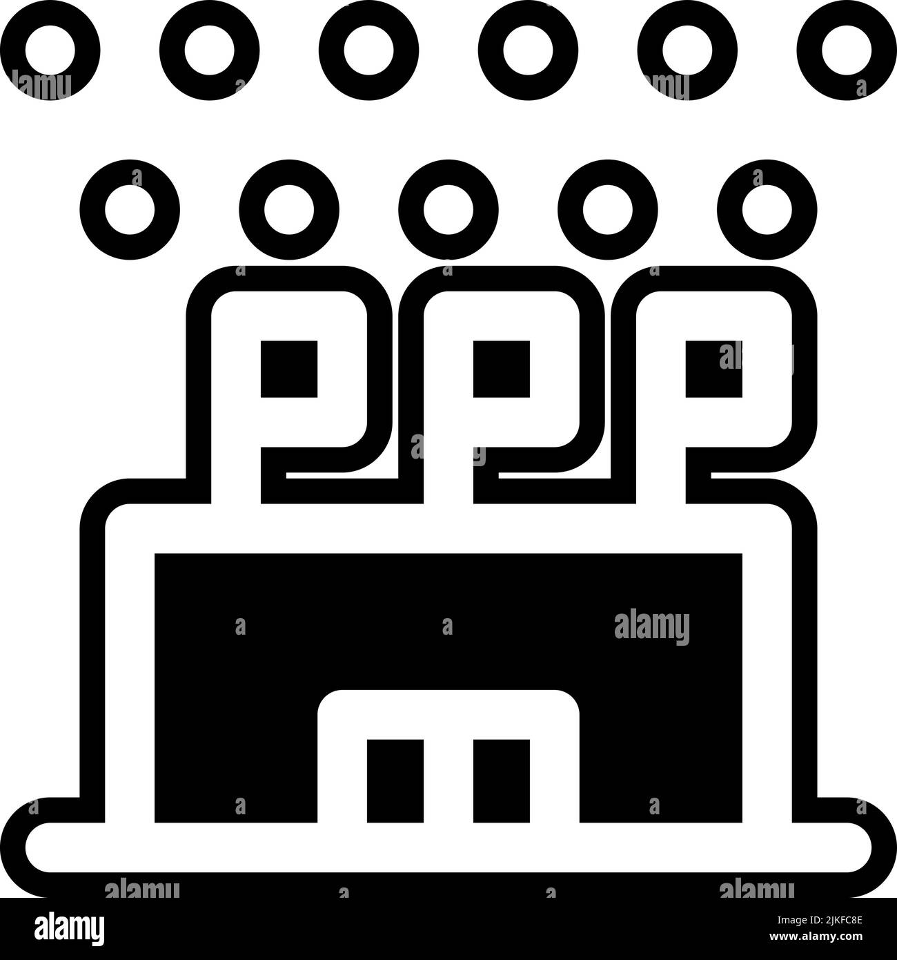 stadium icon black vector illustration Stock Vector Image & Art - Alamy