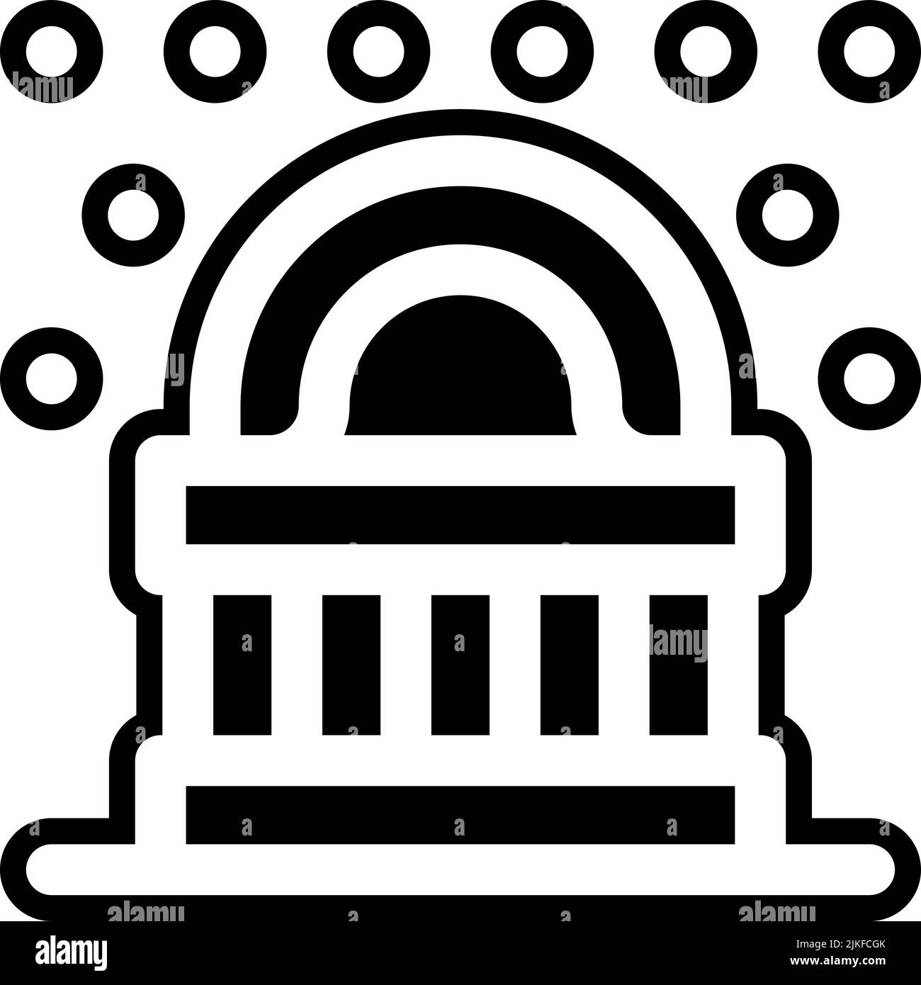 dome icon black vector illustration Stock Vector Image & Art - Alamy