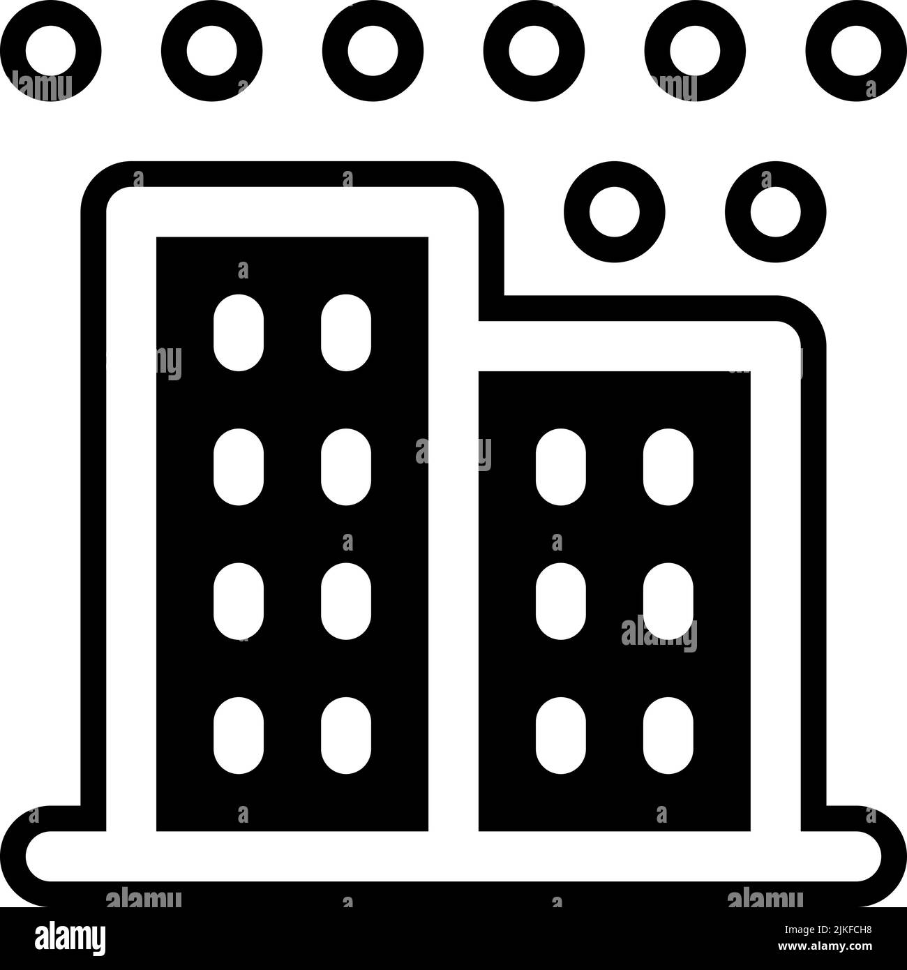 town icon black vector illustration Stock Vector Image & Art - Alamy