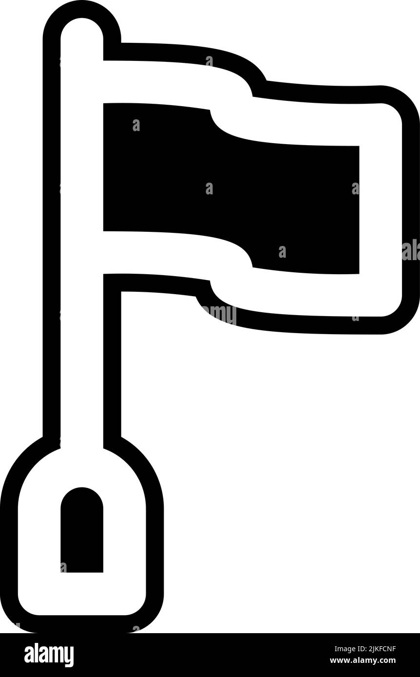 flag icon black vector illustration Stock Vector Image & Art - Alamy