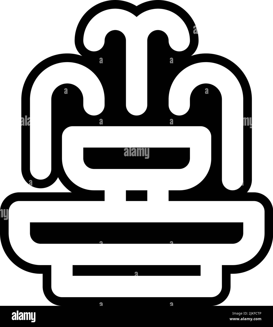 fountain icon black vector illustration Stock Vector Image & Art - Alamy