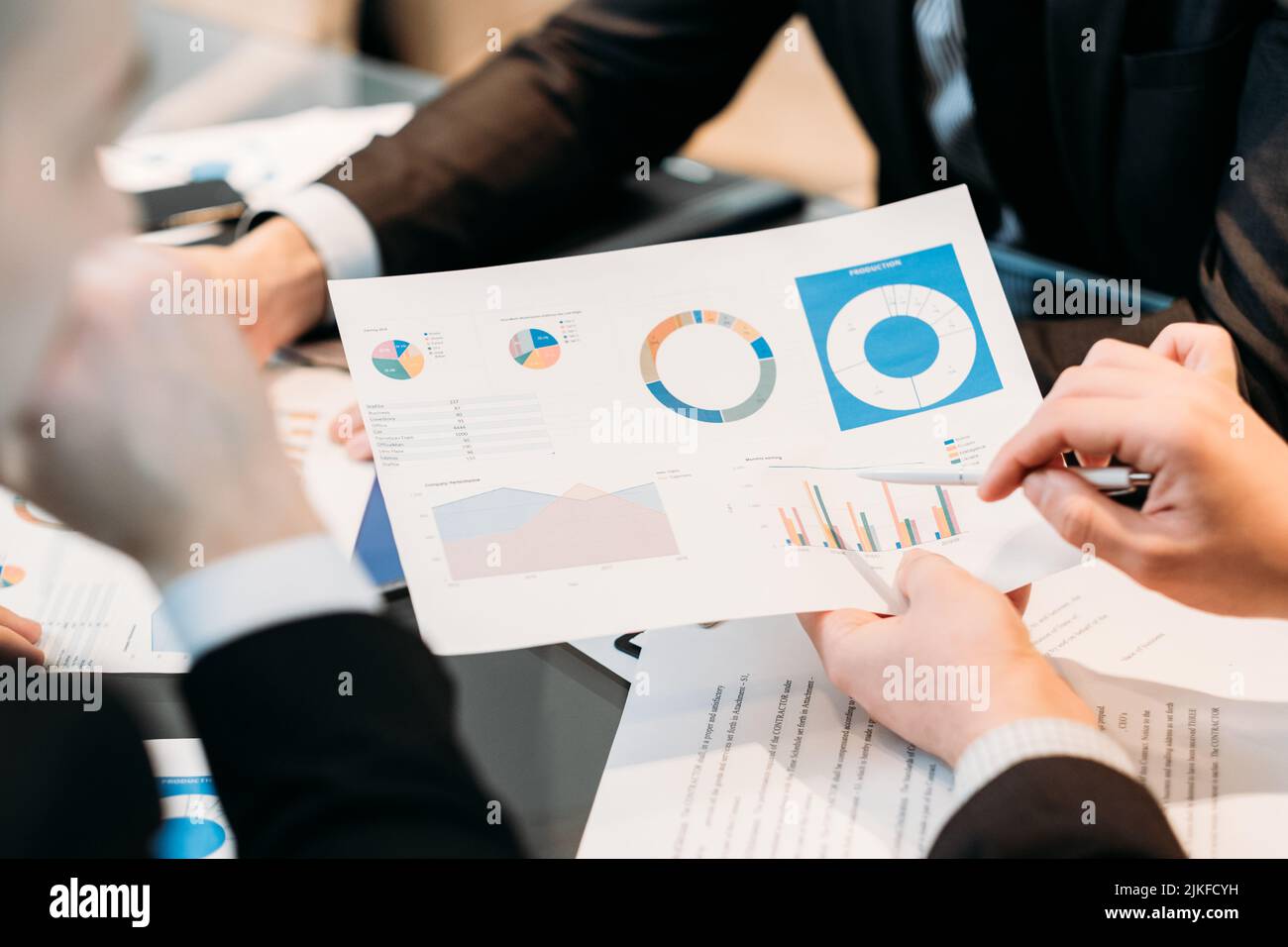 business paperwork data analysis office worker Stock Photo - Alamy