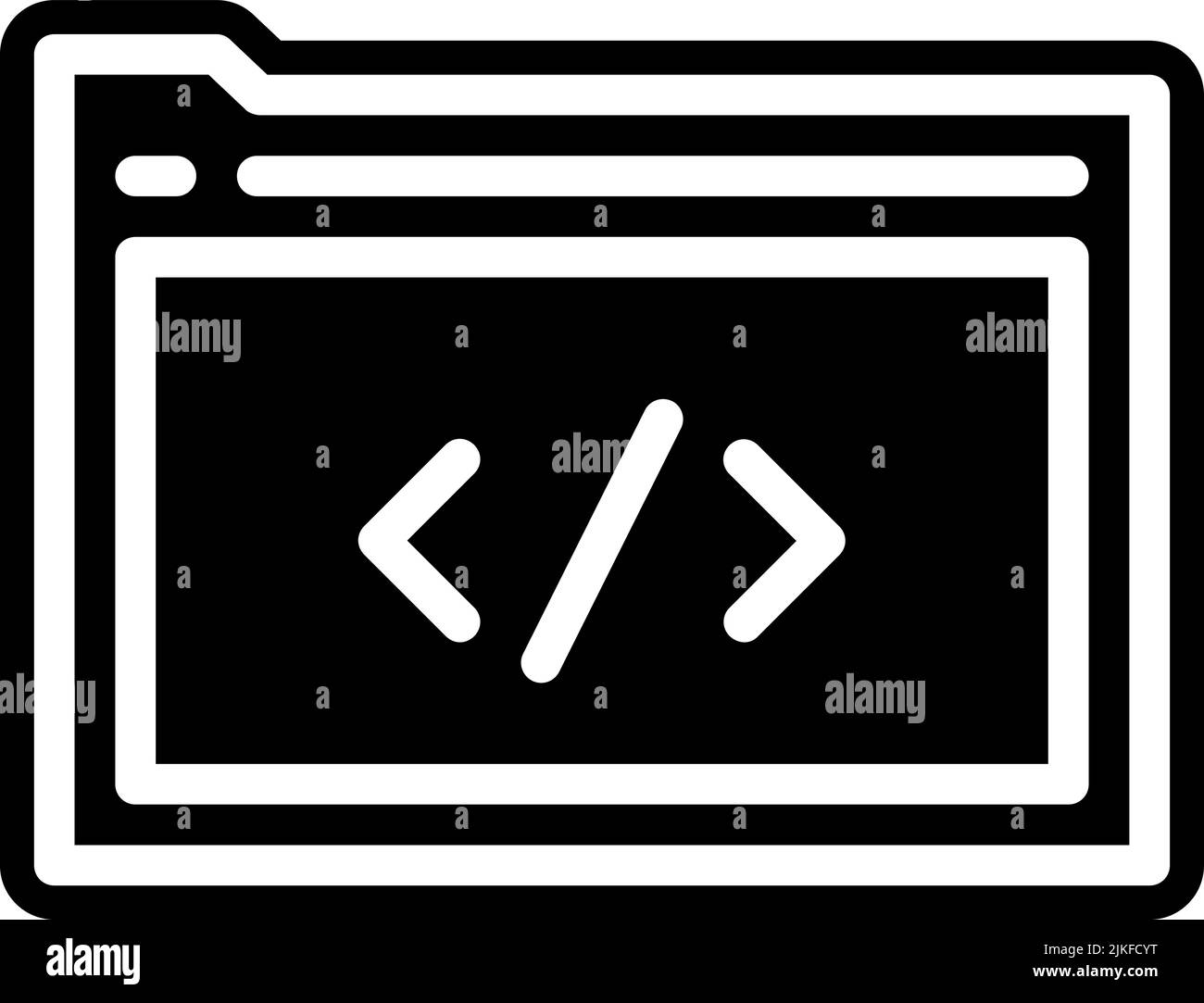 html icon black vector illustration Stock Vector Image & Art - Alamy
