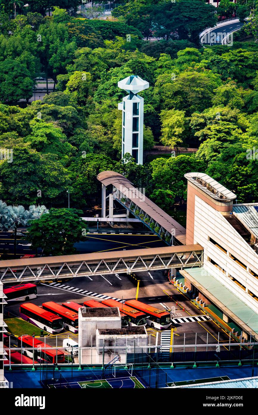 Singapore bus interchange hi-res stock photography and images - Alamy