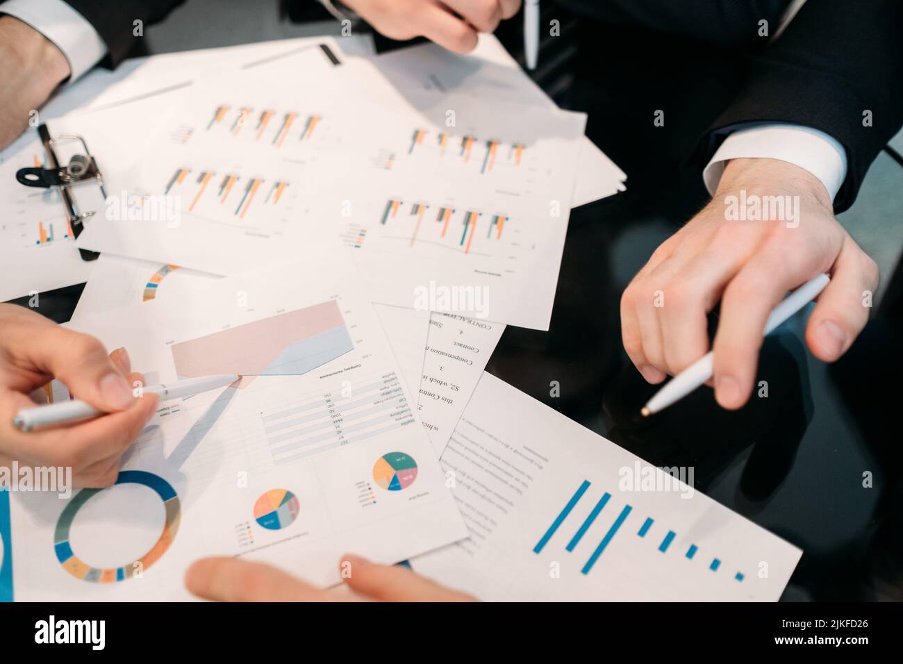 business paperwork data analysis office worker Stock Photo - Alamy