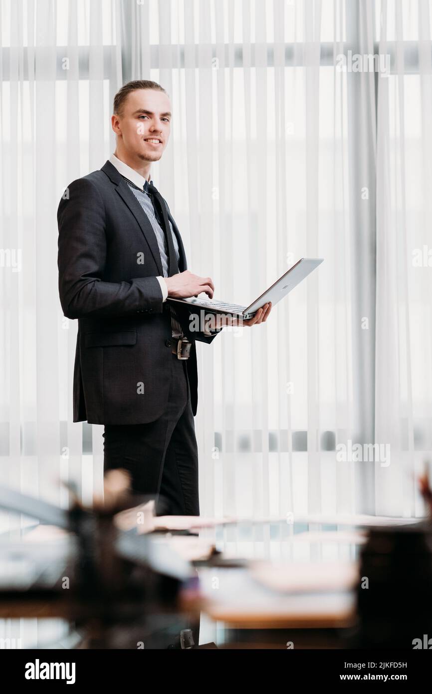 business analyst work corporate manager office Stock Photo - Alamy