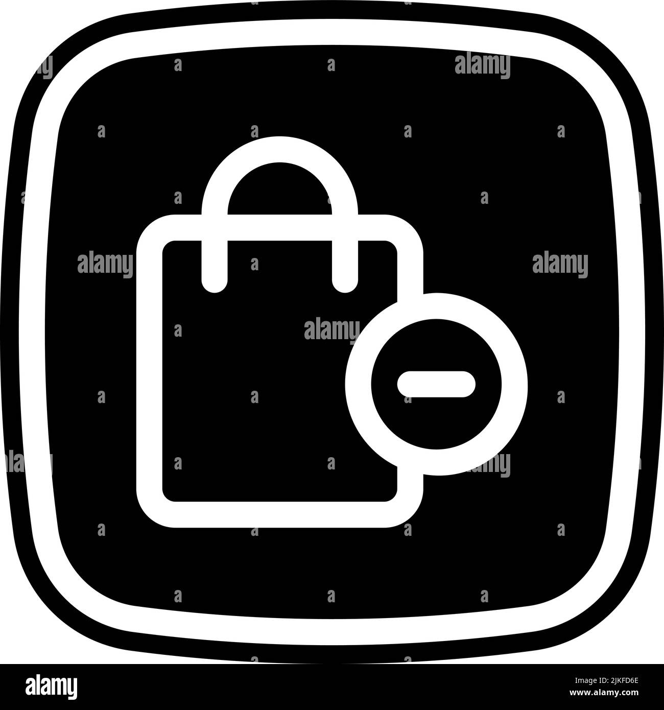 shopping bag icon black vector illustration Stock Vector Image & Art ...