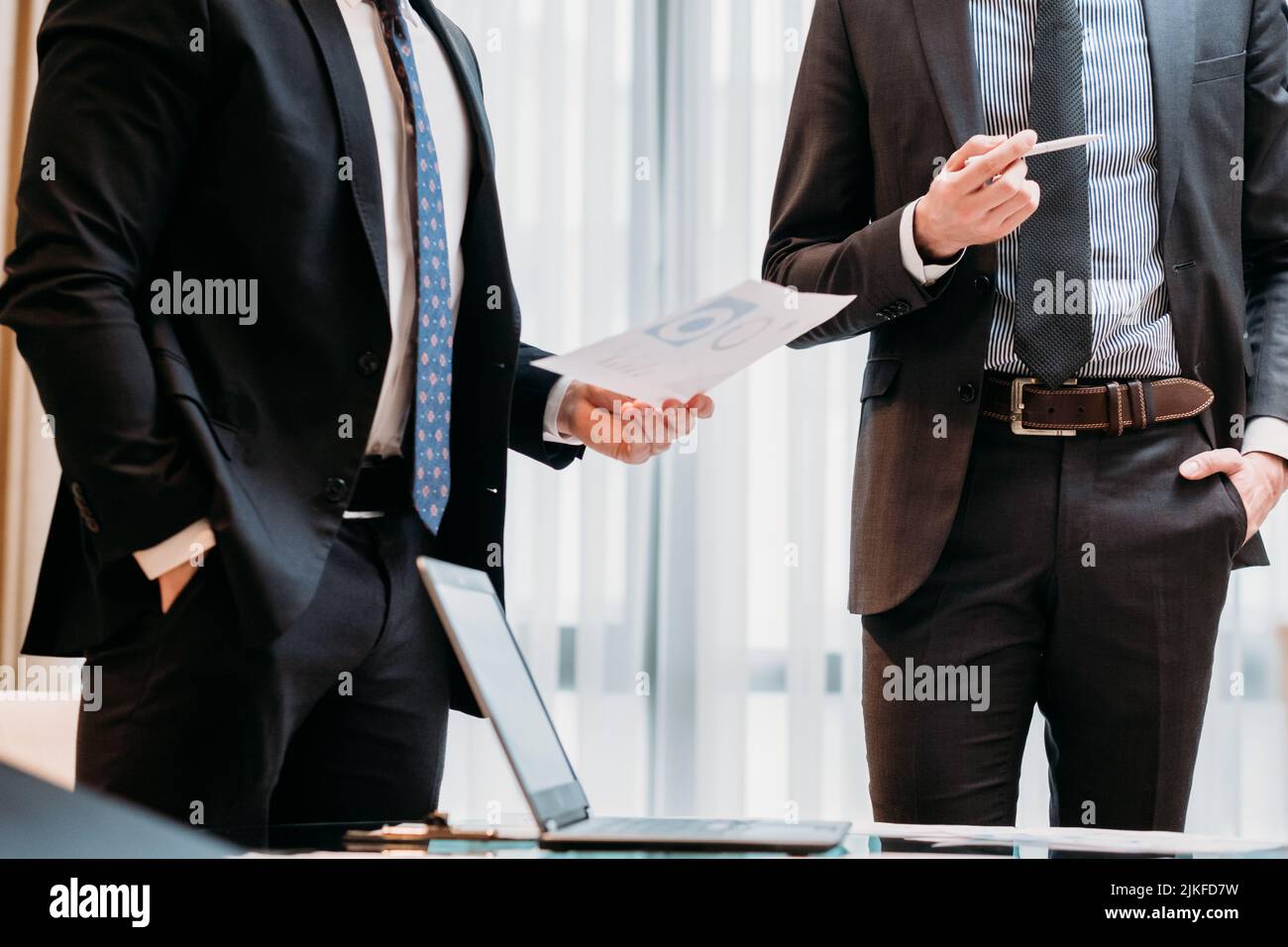 business report accounts feedback communication Stock Photo - Alamy