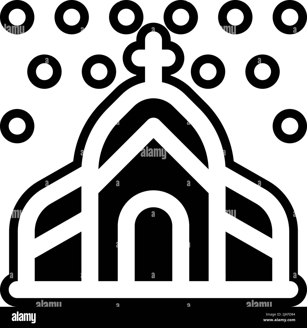 church icon black vector illustration Stock Vector Image & Art - Alamy