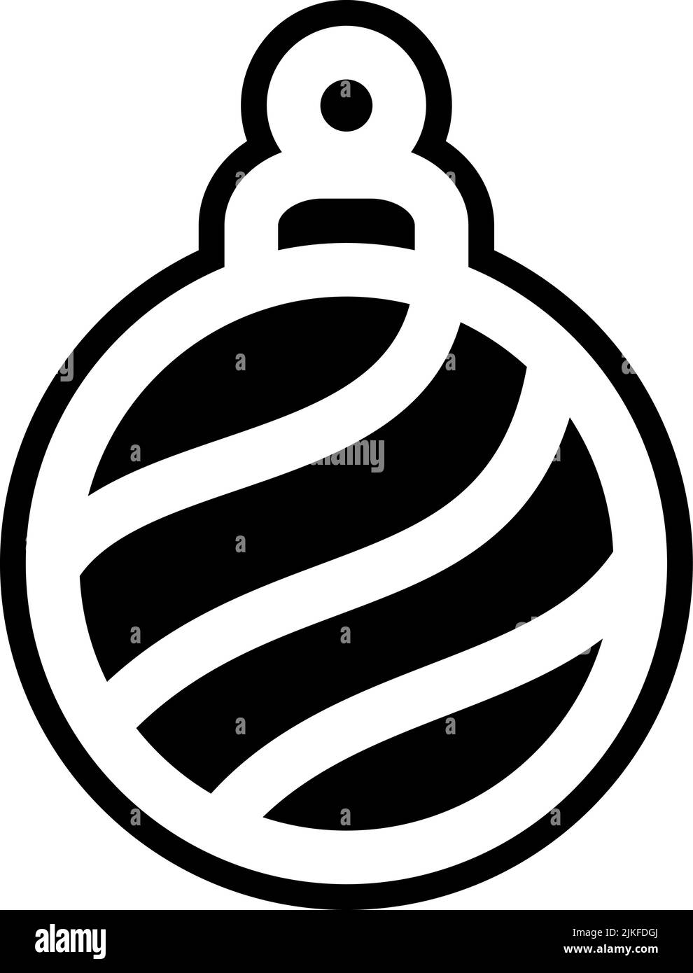 bauble icon black vector illustration Stock Vector Image & Art - Alamy