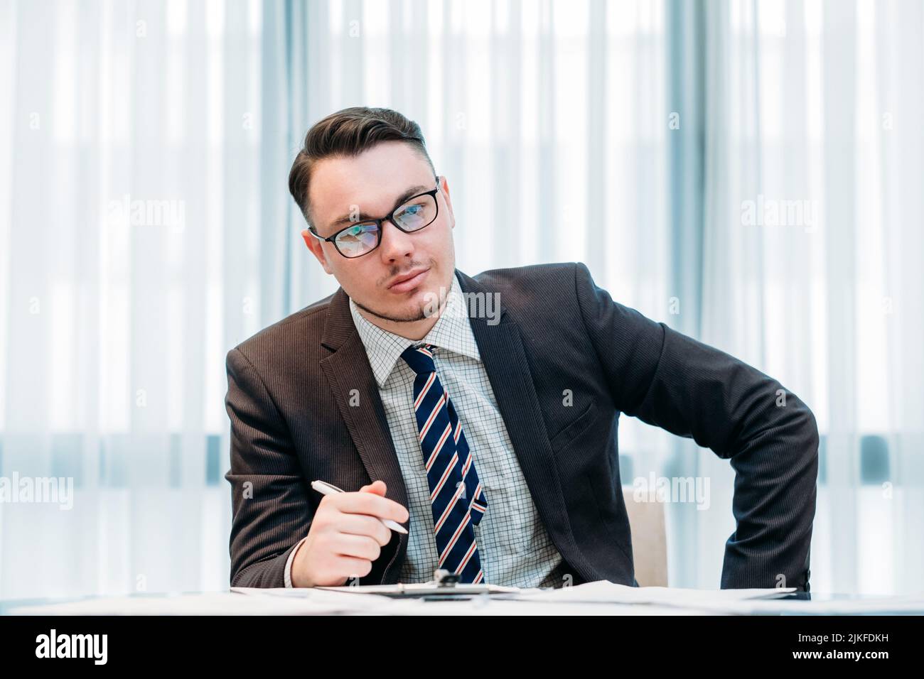 business analyst work corporate manager office Stock Photo - Alamy