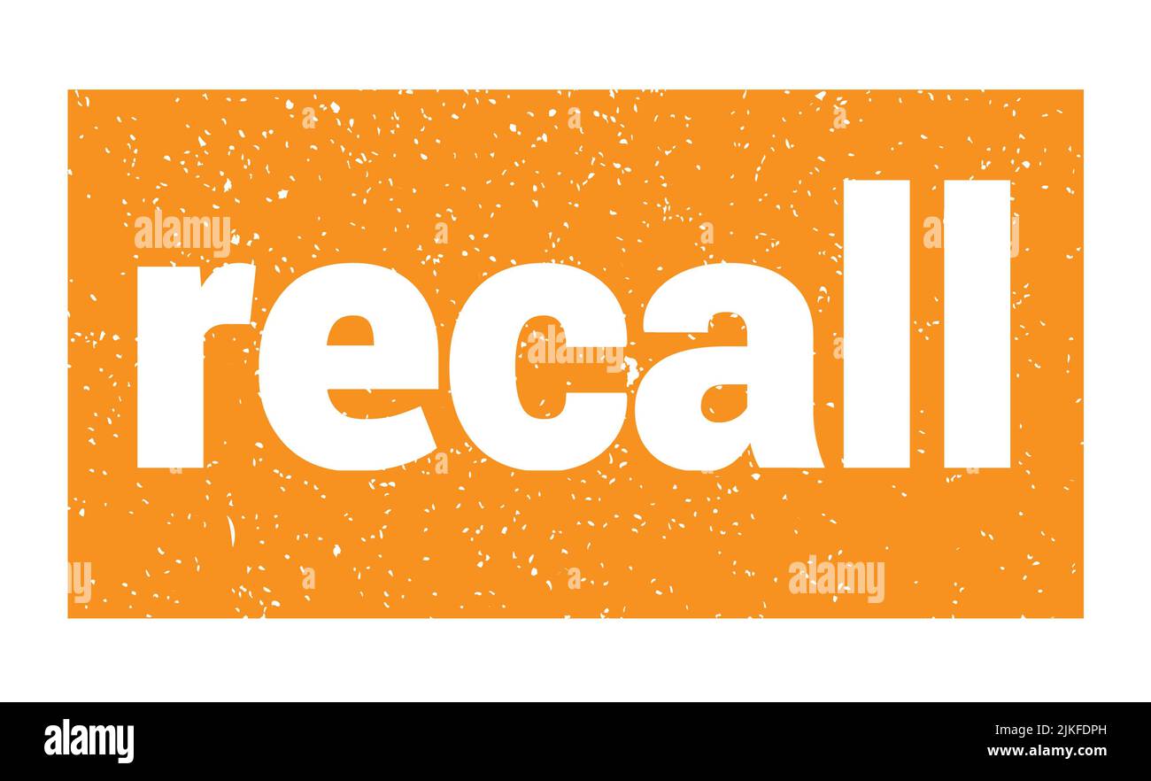 Recall stamp hi-res stock photography and images - Alamy