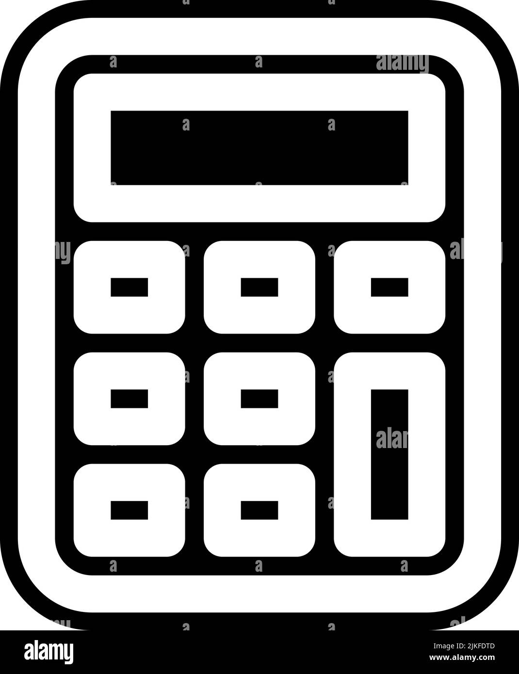 calculator icon black vector illustration Stock Vector Image & Art - Alamy