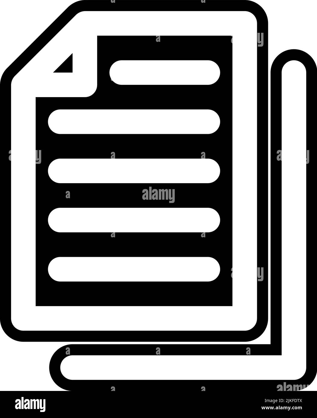 document icon black vector illustration Stock Vector Image & Art - Alamy