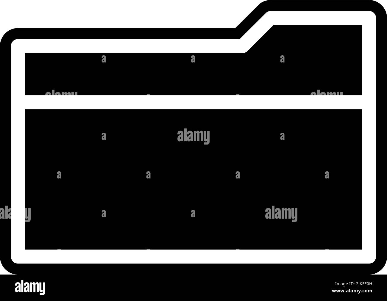folder icon black vector illustration Stock Vector Image & Art - Alamy
