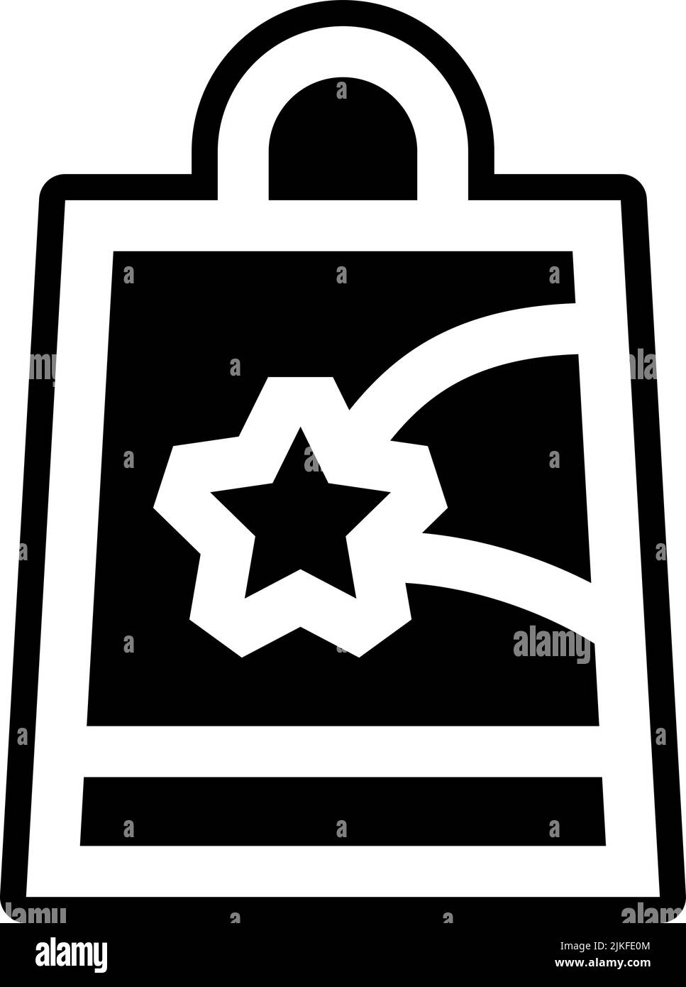 shopping bag icon black vector illustration Stock Vector Image & Art ...