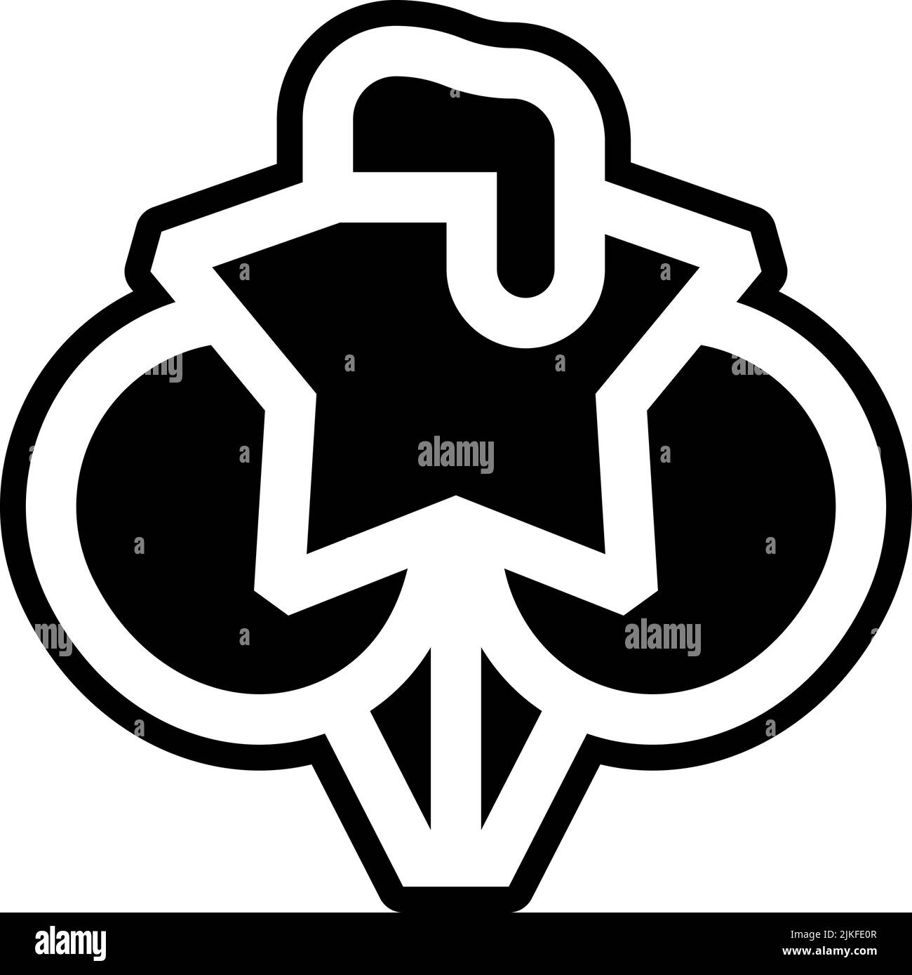 balloons icon black vector illustration Stock Vector Image & Art - Alamy