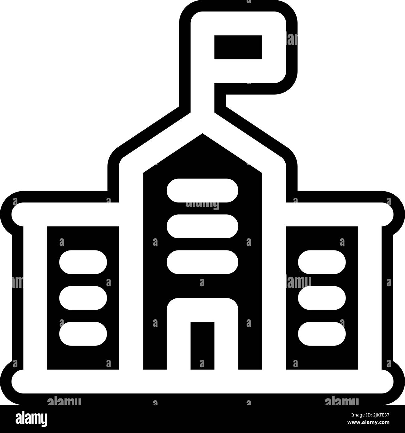 school icon black vector illustration Stock Vector Image & Art - Alamy