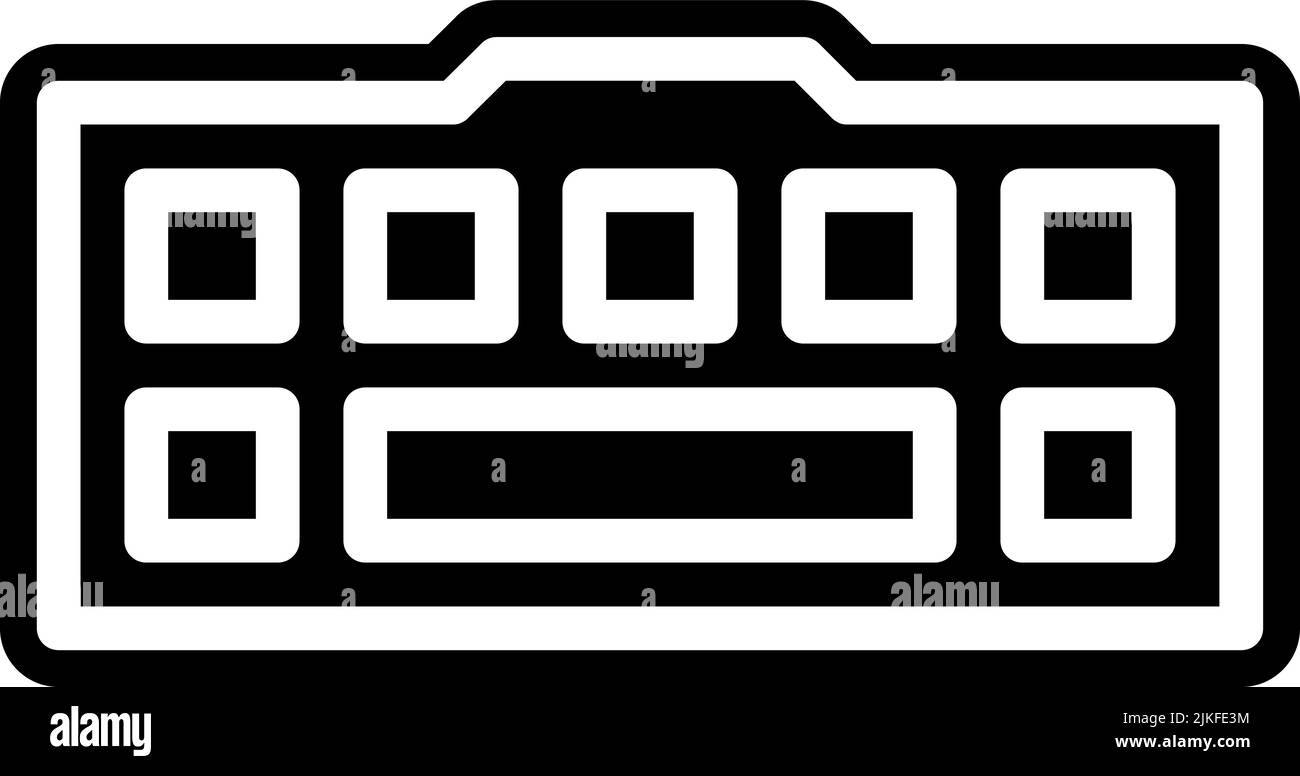 keyboard icon black vector illustration Stock Vector Image & Art - Alamy