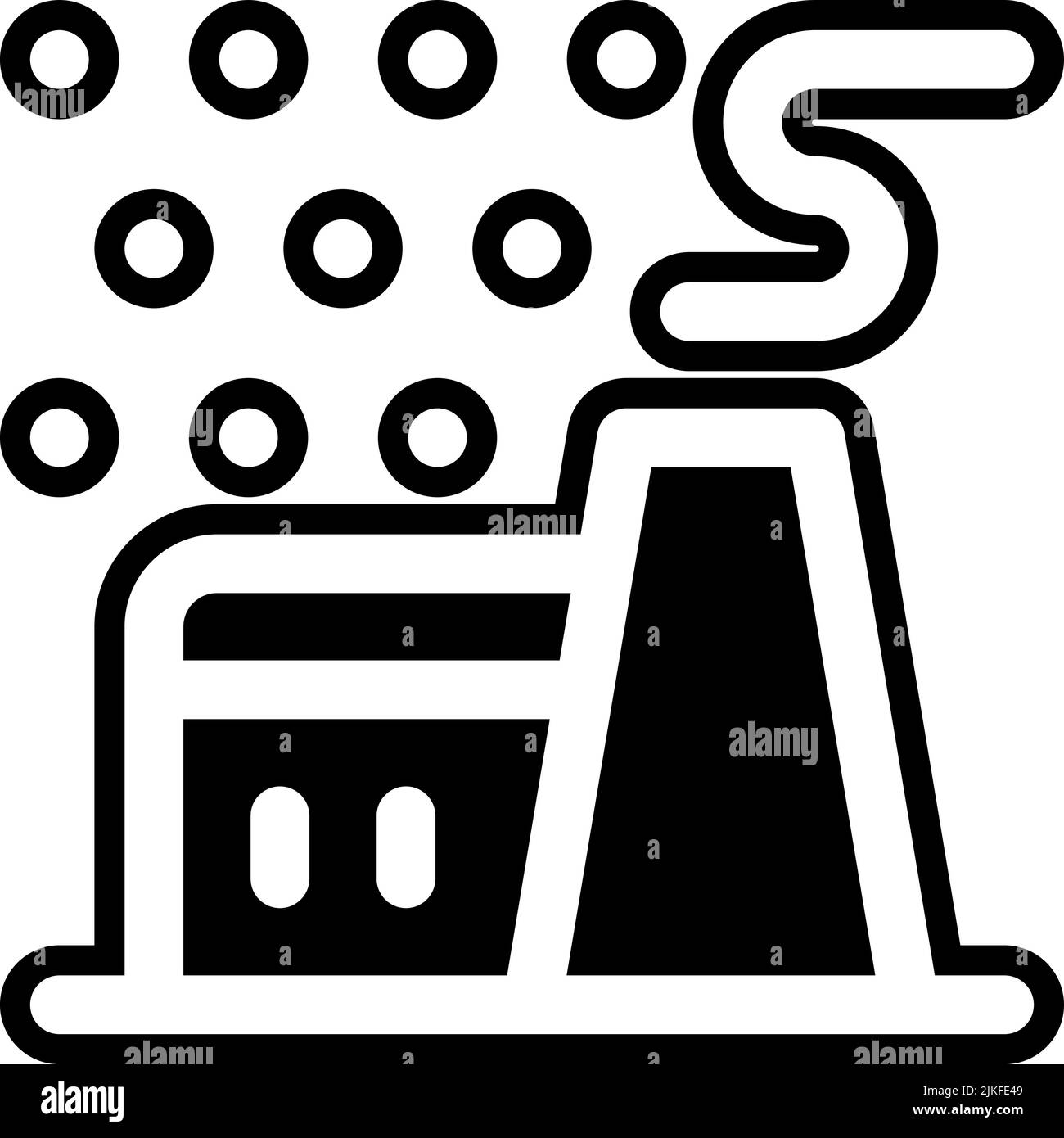 factory icon black vector illustration Stock Vector Image & Art - Alamy