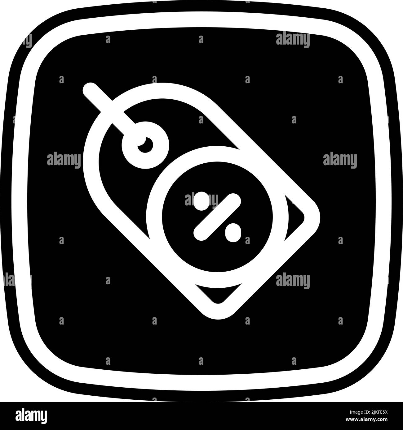 discount tag icon black vector illustration Stock Vector Image & Art ...