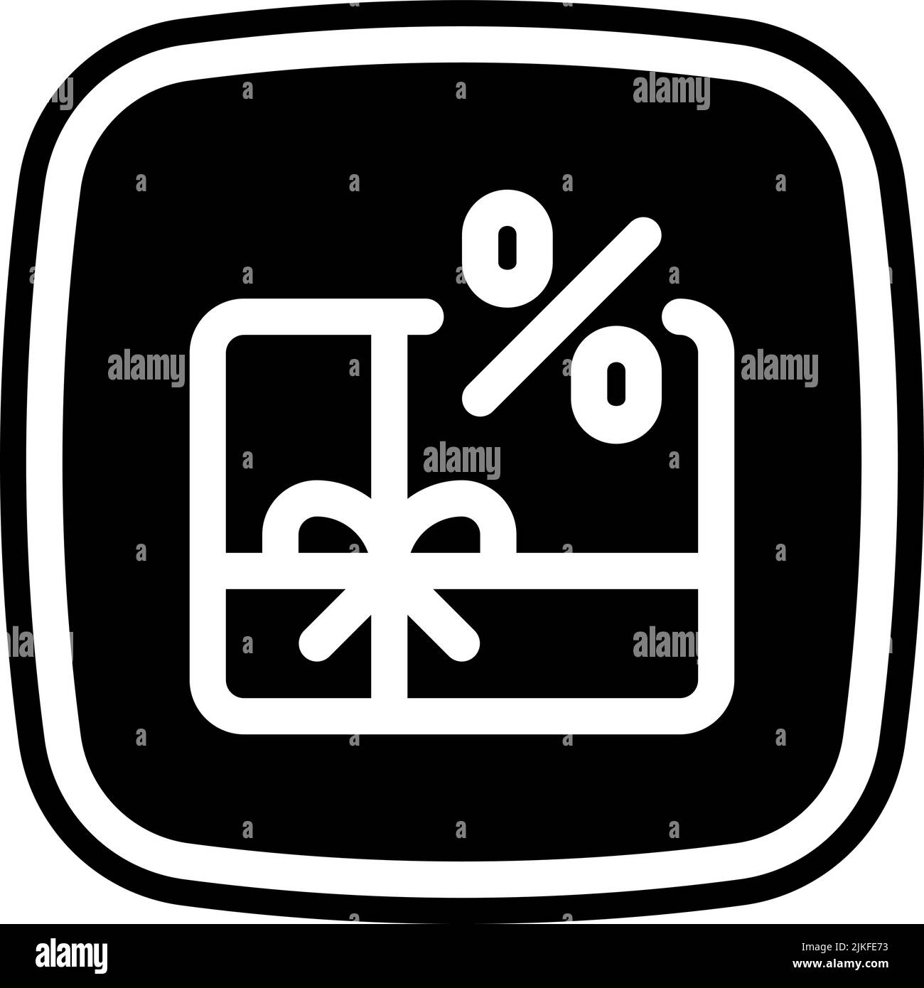 gift voucher icon black vector illustration Stock Vector Image & Art ...