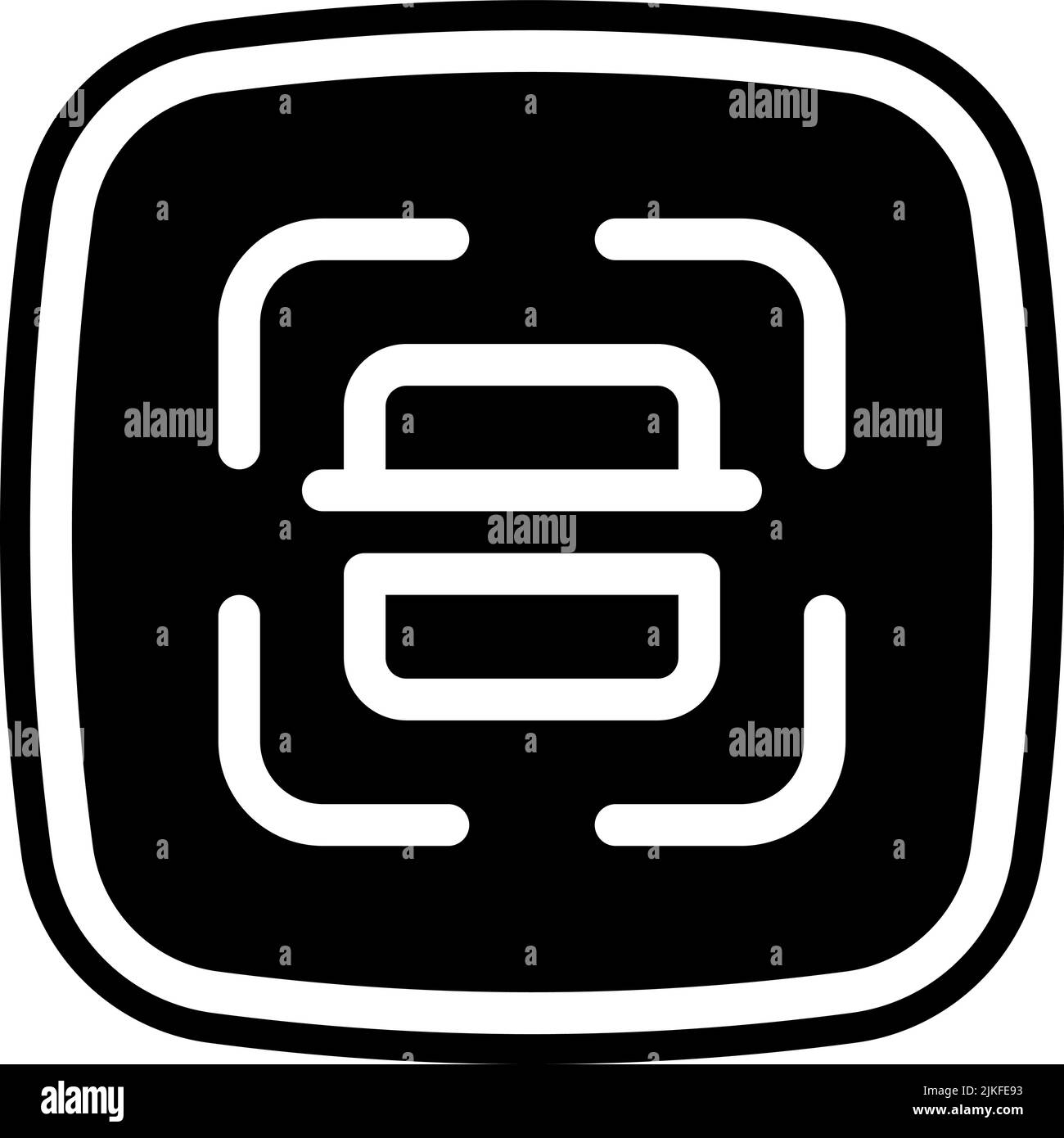 scan icon black vector illustration Stock Vector Image & Art - Alamy