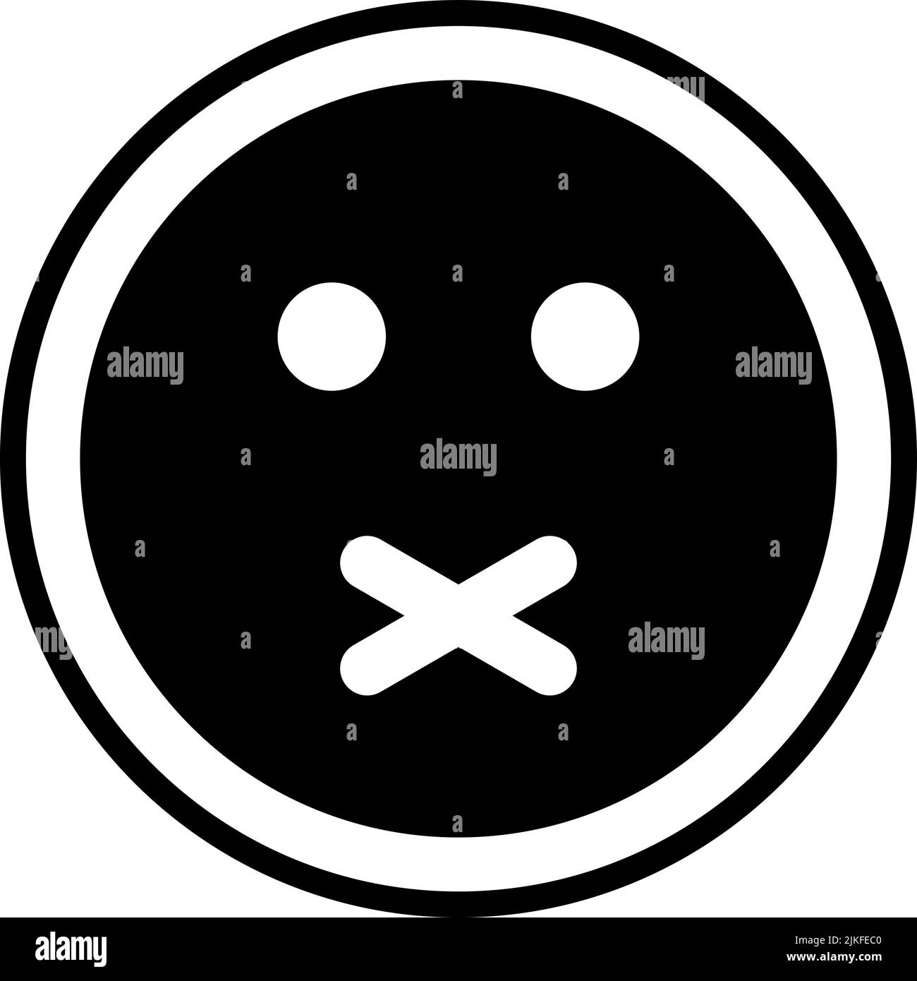 silent icon black vector illustration Stock Vector Image & Art - Alamy
