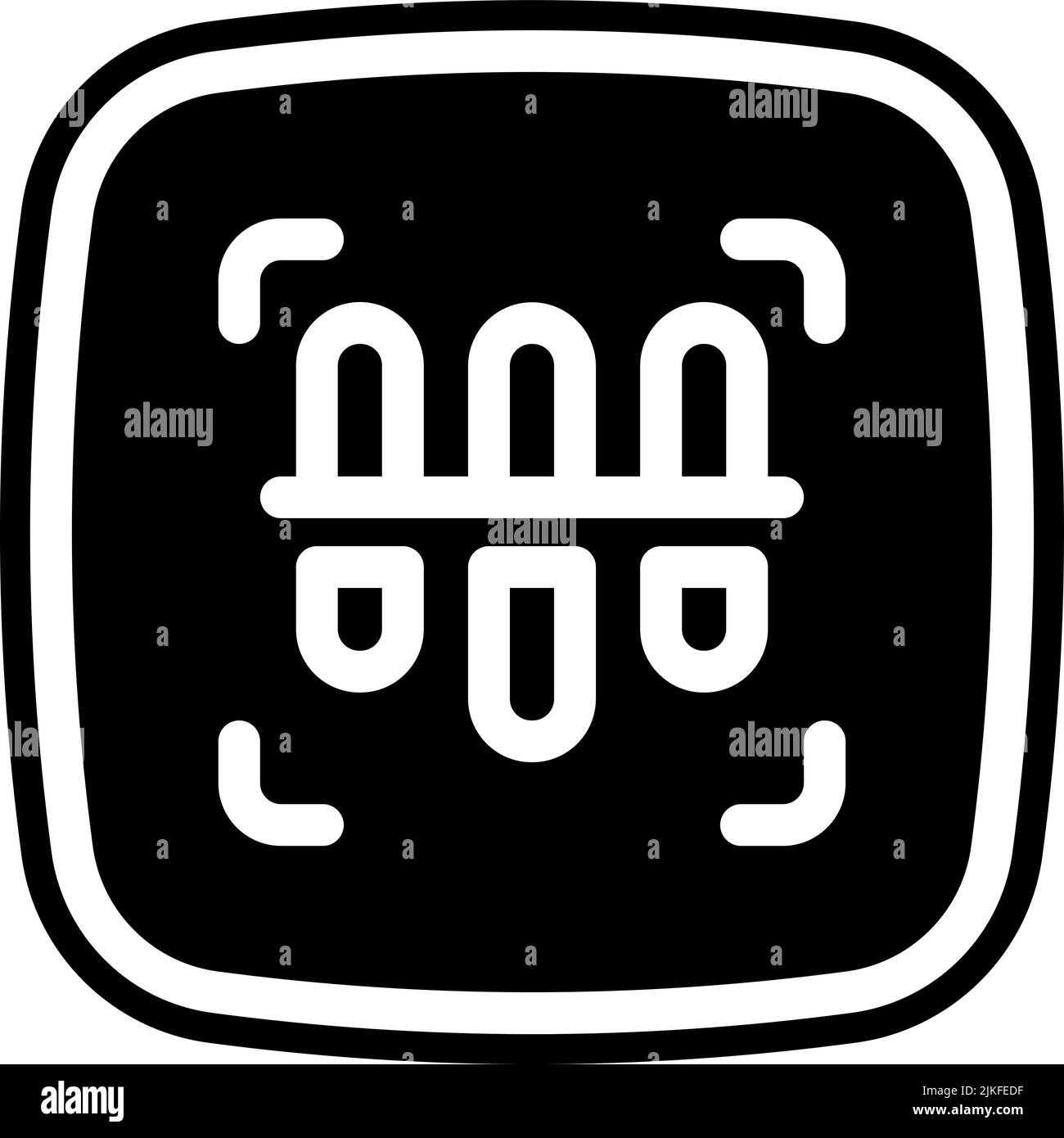 barcode icon black vector illustration Stock Vector Image & Art - Alamy
