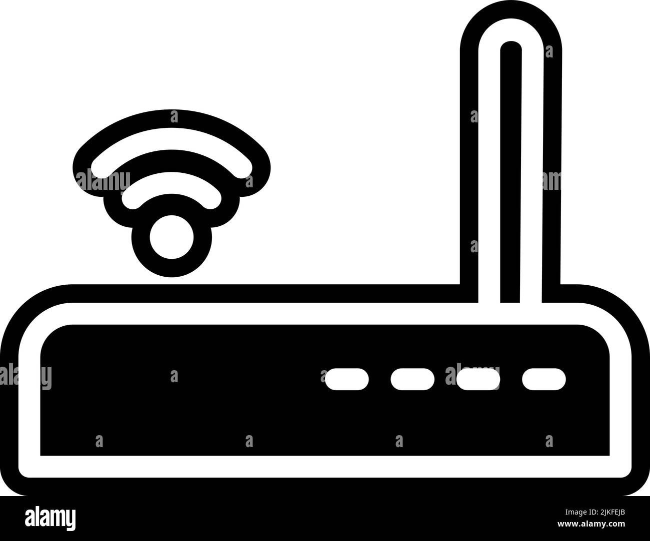 modem icon black vector illustration Stock Vector Image & Art - Alamy